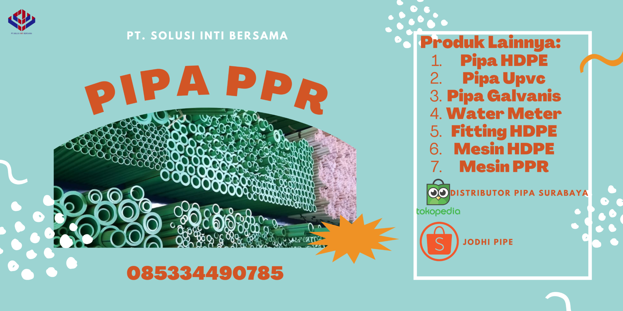 Harga Pipa PPR Rucika Sulawesi Selatan 2026 - PT SOLUSI INTI BERSAMA
